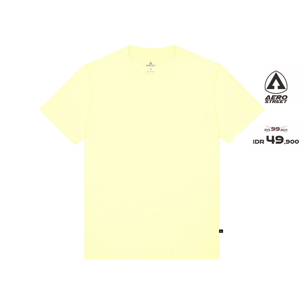 Jual Aerostreet Extra Soft T Shirt Reguler Polos Cerah Kaos T-Shirt ...