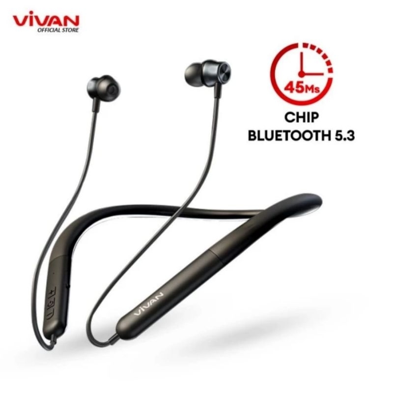 Jual Vivan Liberty N100S Upgraded Neckband Bluetooth 5.4 Sport Earphone ...