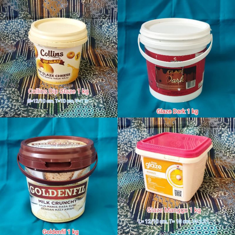Jual (Tulipstore27) Toples bekas Goldenfil, collins, glaze kotak dan glaze dark 1 kg | Shopee ...