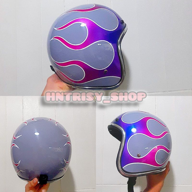 Jual Helm Bogo Motif Api Gradasi cewecowo | Shopee Indonesia