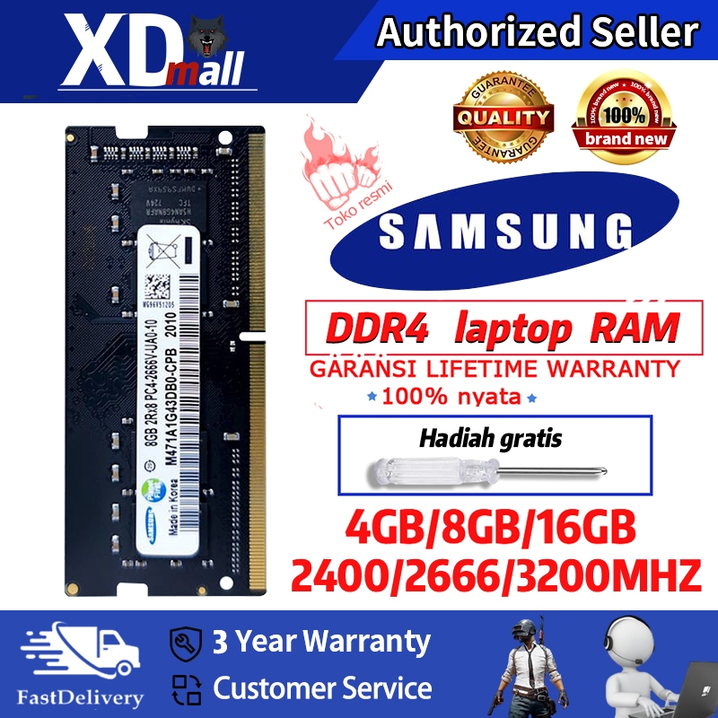 Jual SAMSUNG SODIMM Laptop RAM DDR4 2400 2666 3200MHZ 4GB/8GB/16GB ...