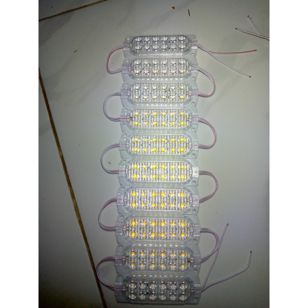 Jual Modul Lampu 12v 24v Ultrasonic LED 12 Mata 12W 12Volt 24Volt ...