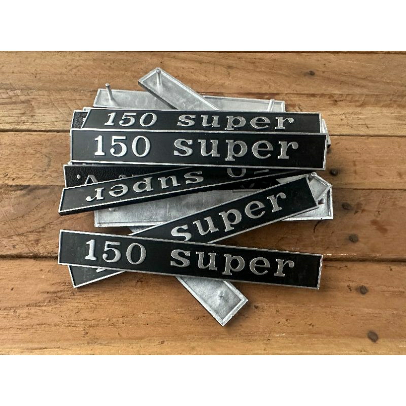 Jual Emblem logo balok belakang vespa super sprint original import ...