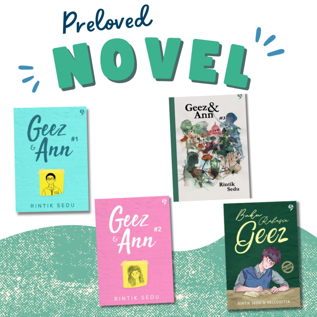 Jual [preloved] 4 Novel Buku Geez And Ann 1 Geez And Ann 2 Geez And Ann