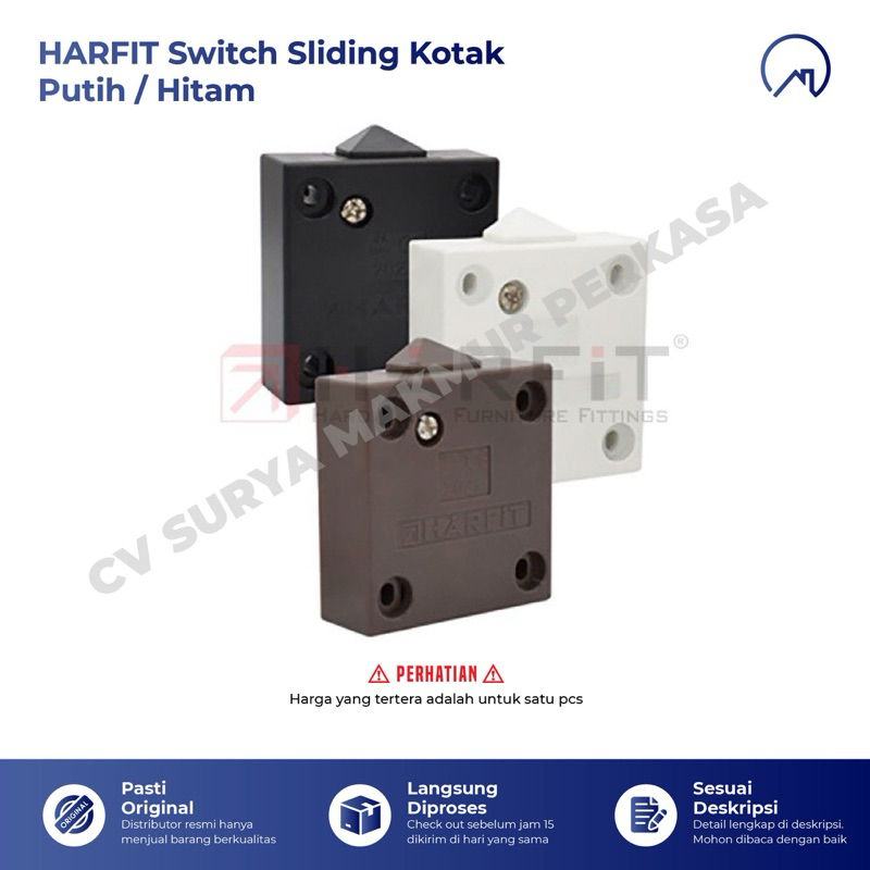 Jual HARFIT Saklar Piramid 202 Lampu Pintu Lemari Geser (Wardrobe ...