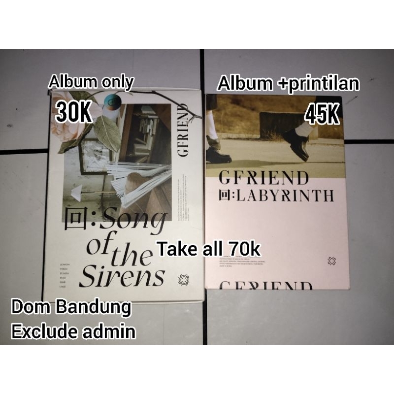 Jual BOOKED Album Gfriend Labyrinth Song of the sirens SOTS Sowon Yerin Eunha Yuju Sinb Umji ...