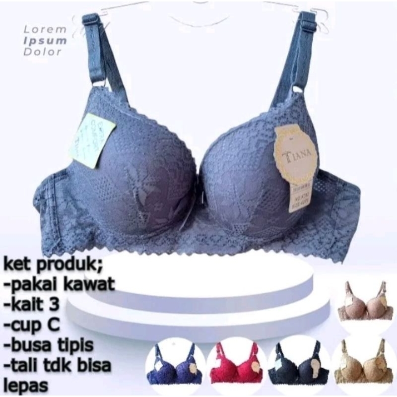 Jual BRA TIANA K702 KAWAT FULL CUP | KAWAT KAIT 3 | BRA FASHION BRUKAT ...