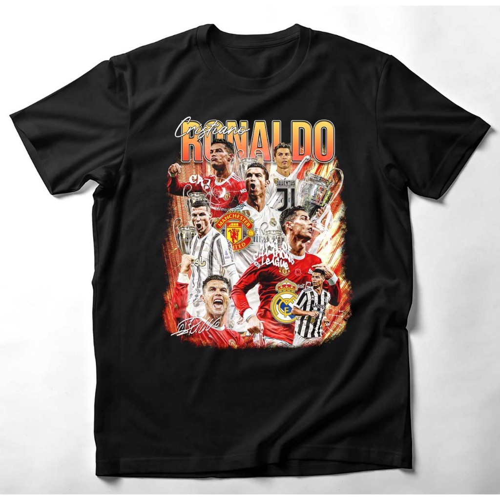 Jual Kaos Merchandise Distro Sepak Bola CR7 CHRISTIANO RONALDO Bahan ...