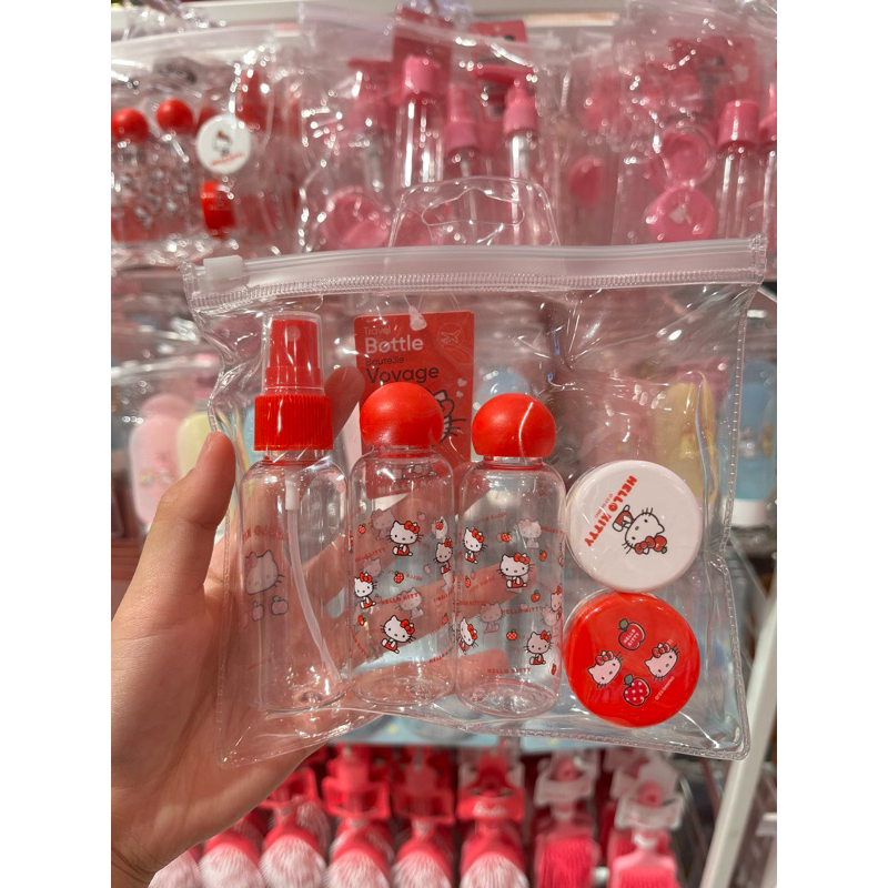 Jual Miniso x Sanrio‼️Travel Bottle / Botol Refill Set Travel Hello ...