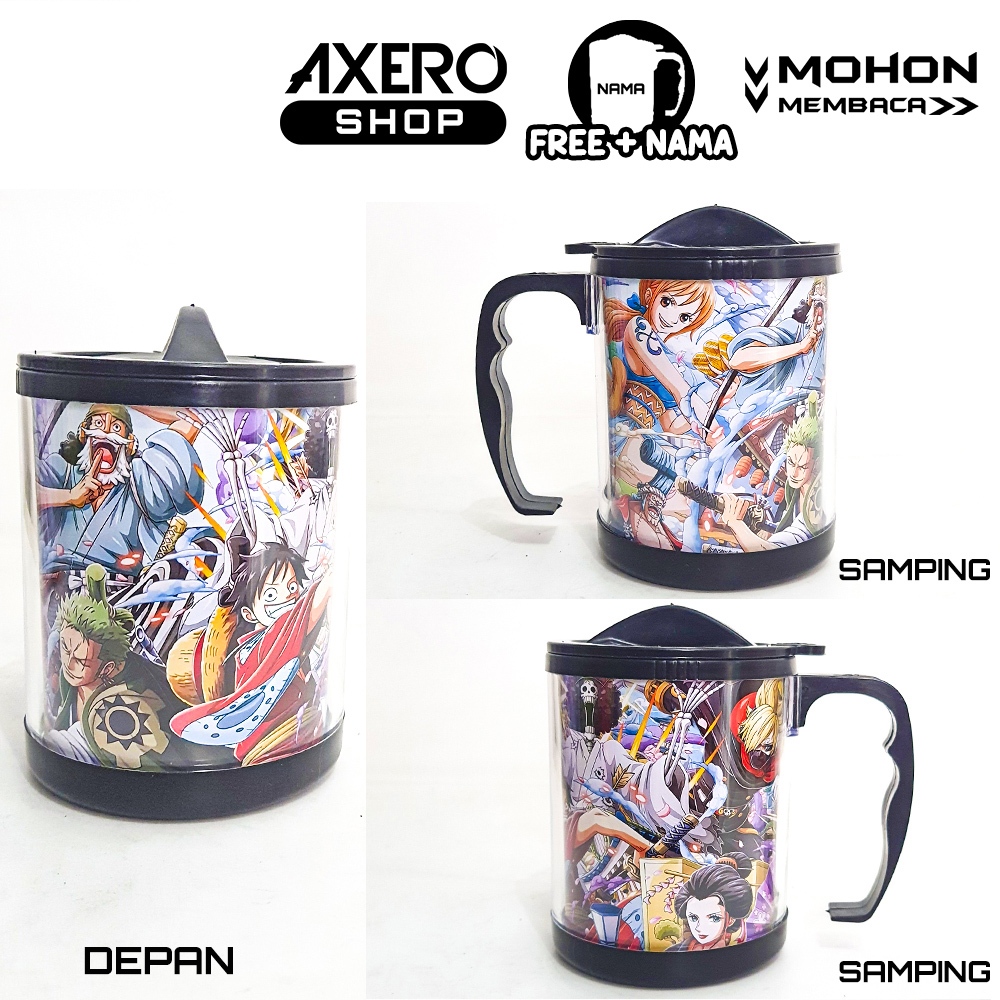 Jual Tumbler MUG ONE PIECE / gelas minum ONE PIECE / LUFFY / ANIME ...