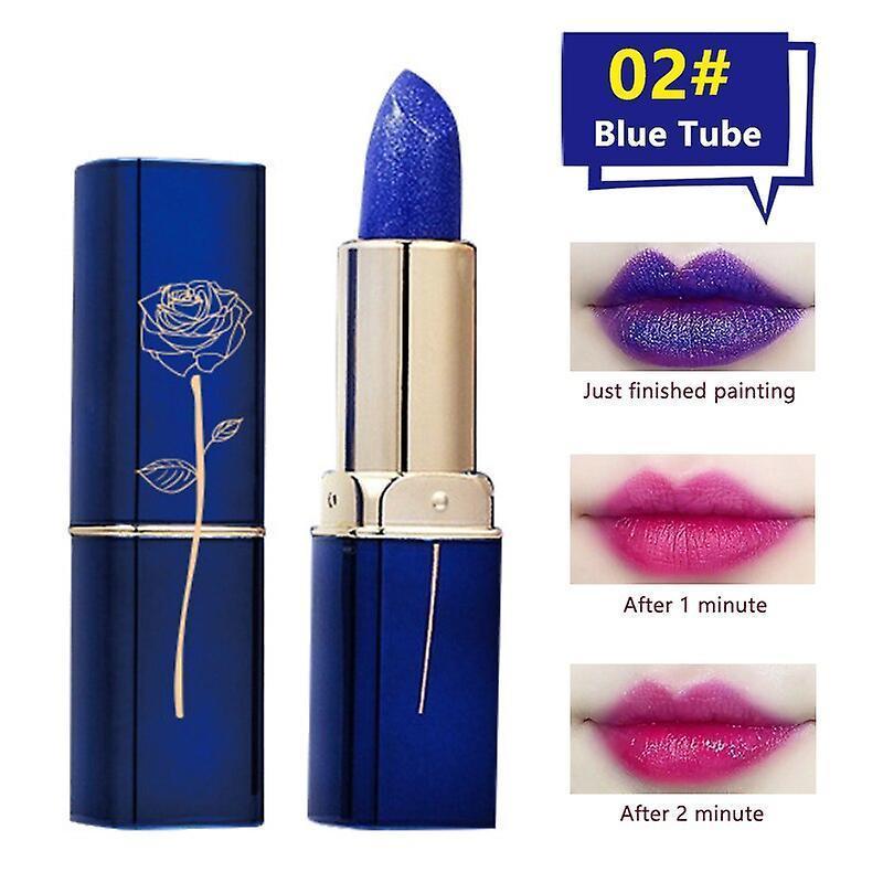 Jual [BLUE TUBE] LESSXCOCO Blue Lipstick Color Changing BlueTube ...