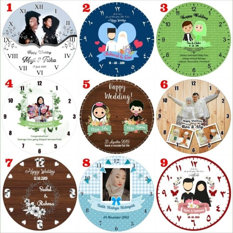 Jual MODEL DESAIN JAM DINDING 1 | Shopee Indonesia