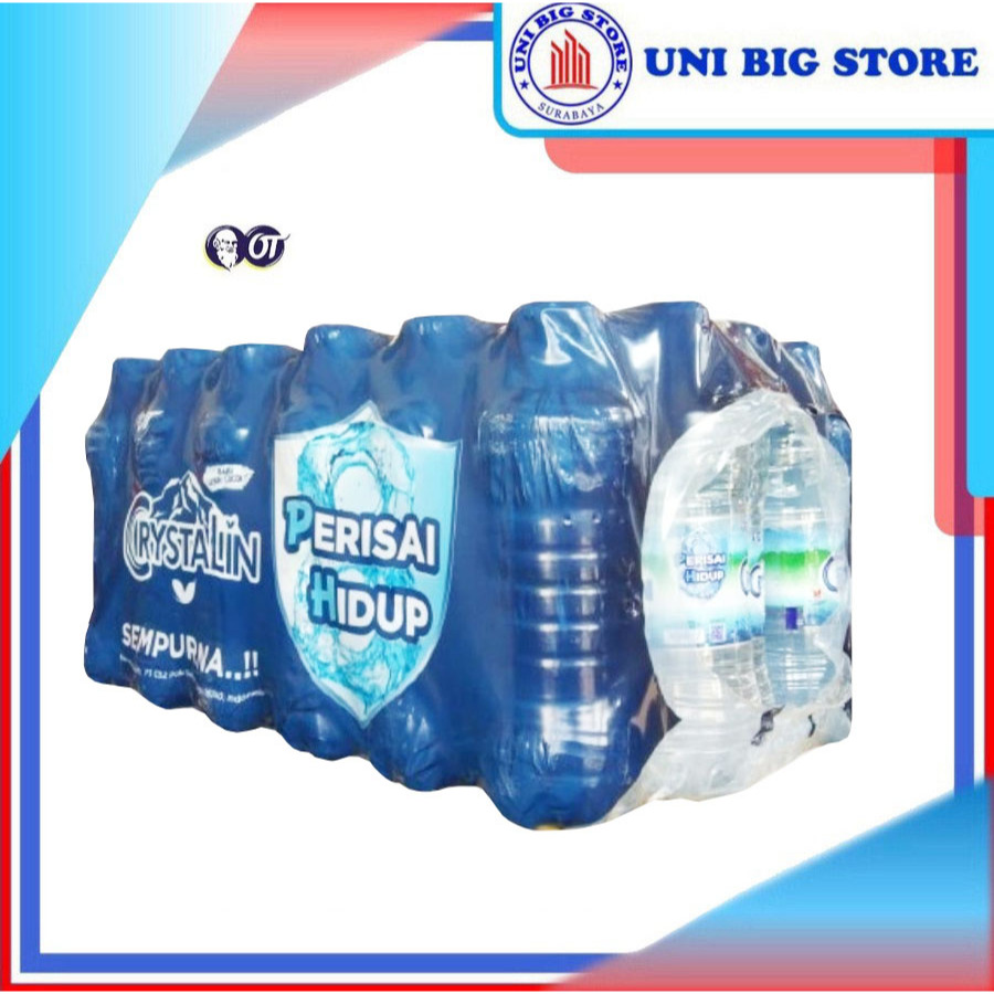 Jual Crystalin PH 8 Air Mineral 600 ml x 24 Botol DUS Karton Crystaline | Shopee Indonesia