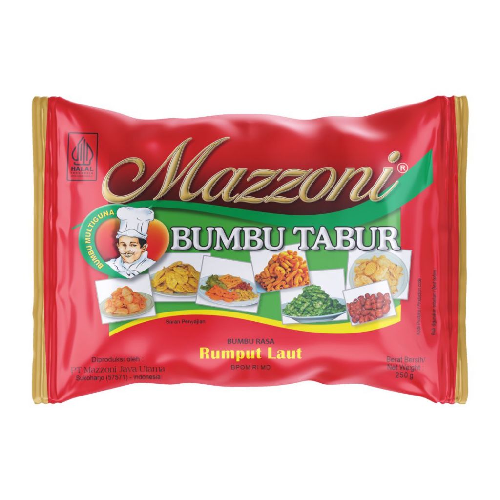 Jual Mazzoni Bumbu Tabur Rumput Laut 250 g | Shopee Indonesia