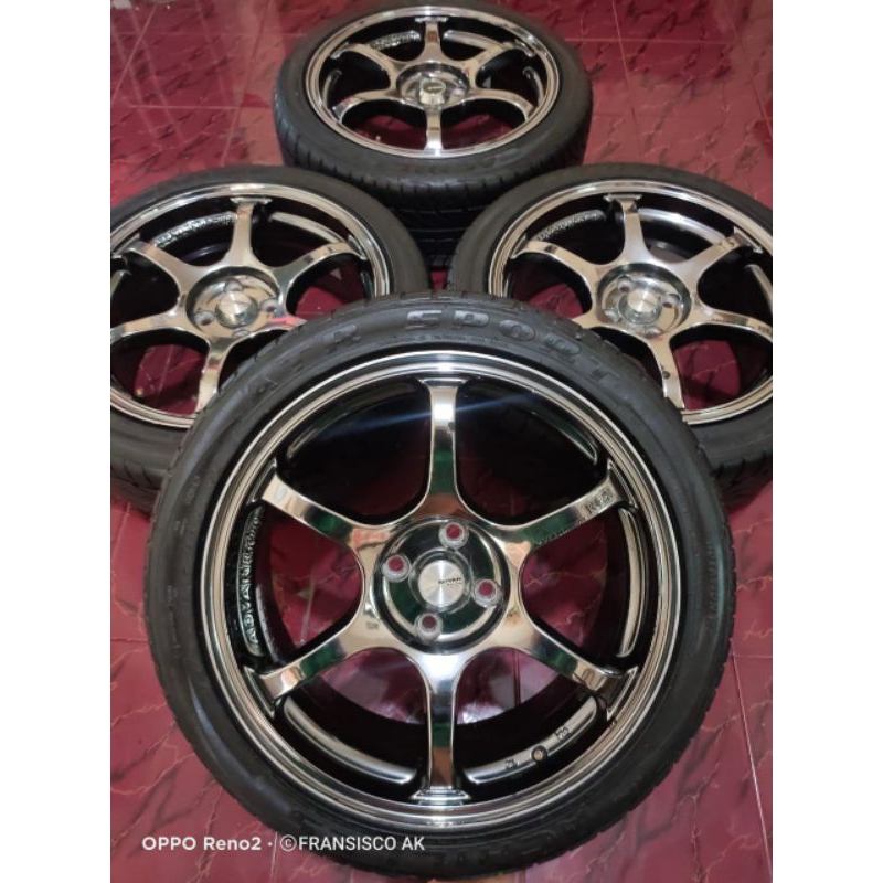 Jual Velg ADVAN RG 2 Ring 17 PCD 4x100 "Original Japan 🇯🇵" Include Ban ...