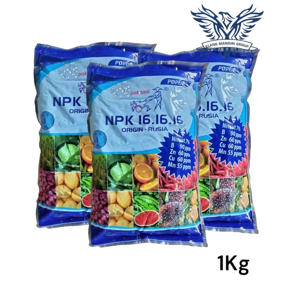 Jual PUPUK NPK 16 16 16 1kg PAK TANI ORIGIN RUSIA 100% Original ...
