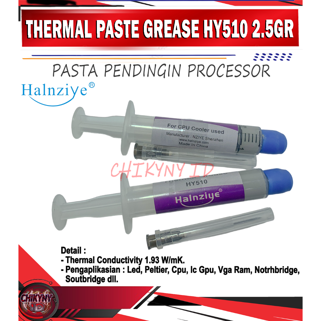 Jual THERMAL PASTE GREASE PASTA HY510 HEATSINK LED IC | Shopee Indonesia