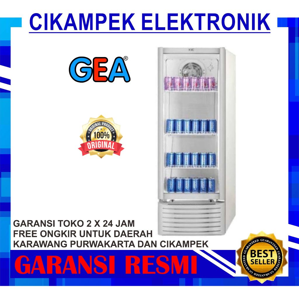 Jual SHOWCASE GEA EXPO-30FR DISPLAY COOLER 1 PINTU EXPO 30 FR 4 RAK ...