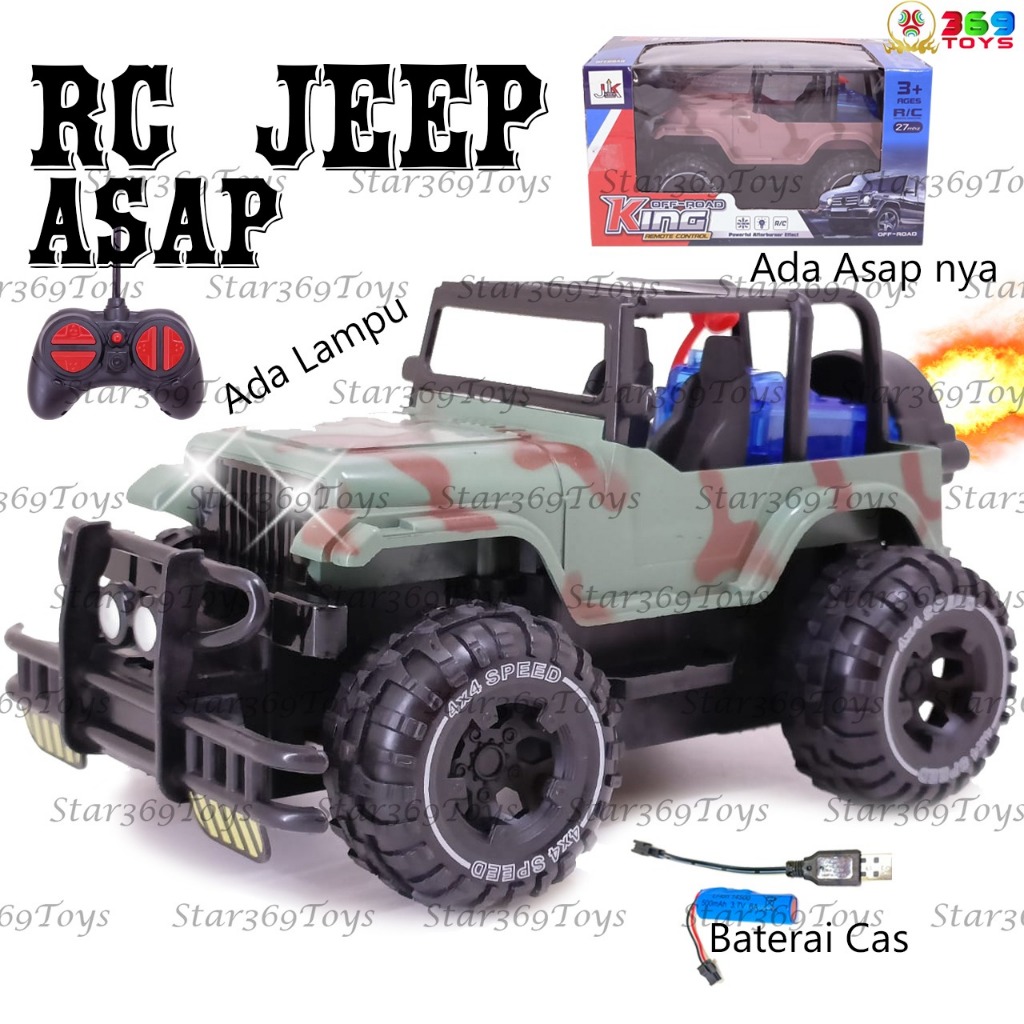Jual MAINAN RC OFF ROAD KING REMOTE CONTROL JEEP ARMY CLIMBING ...