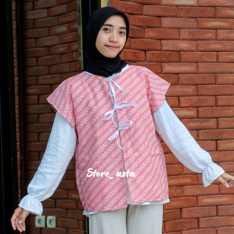Jual VEST BATIK TALI TERBAIK MURAH|VEST WANITA BATIK | Shopee Indonesia
