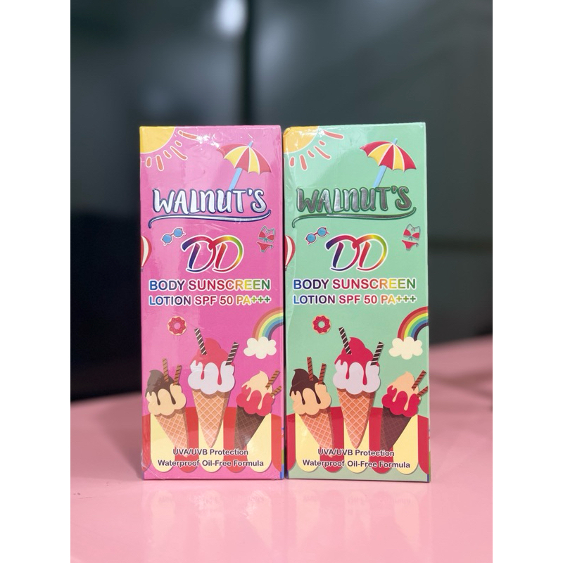 Jual Walnuts DD Body Sunscreen Lotion SPF 50 PA+++ Original/BODY ...