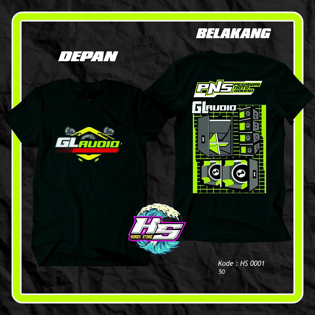Jual kaos pns "pegawai noto sound" baju audio bisa request nama ...