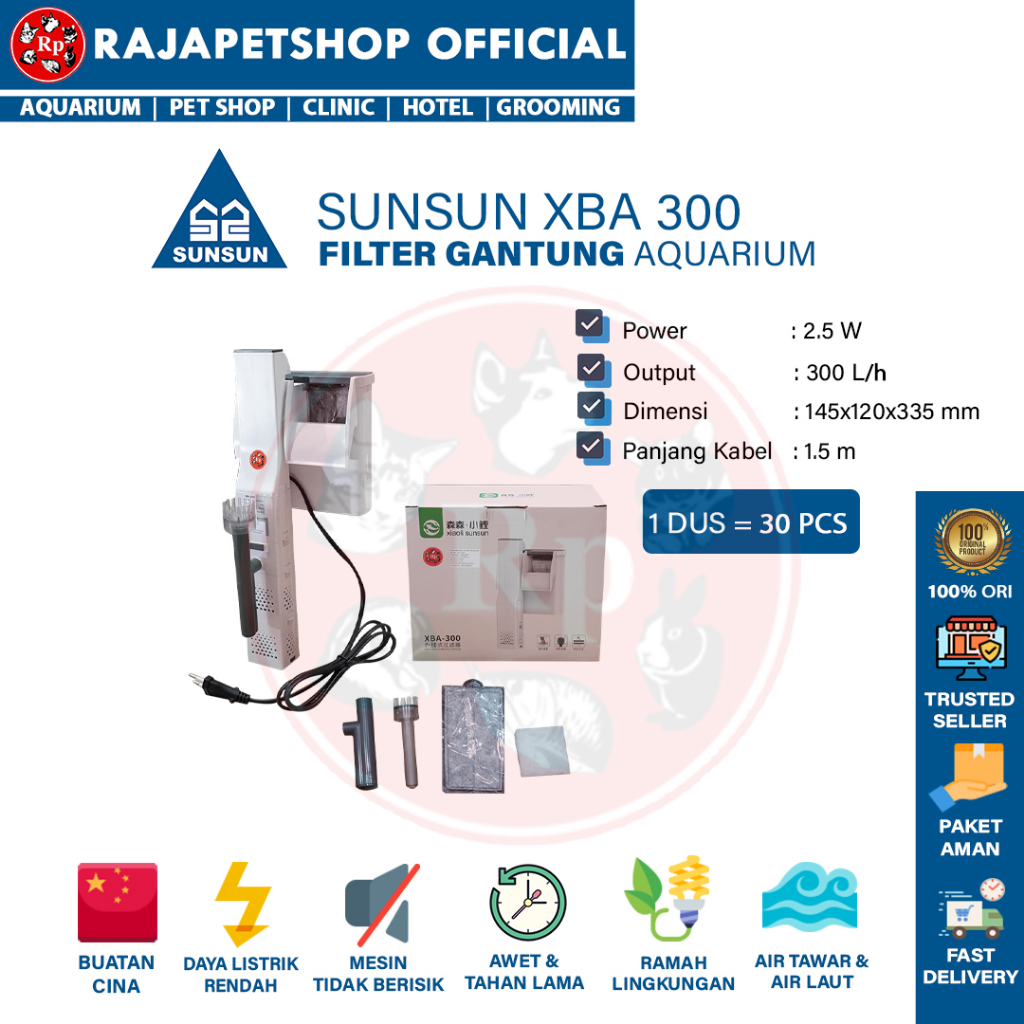 Jual ( HANG ON FILTER ) SUNSUN XBA 300/ XBA 500 FILTER GANTUNG AQUARIUM ...