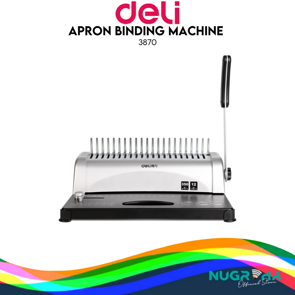 Jual Deli E3870 / E 3870 Mesin Binding - Mesin Jilid Spiral Plastik ...