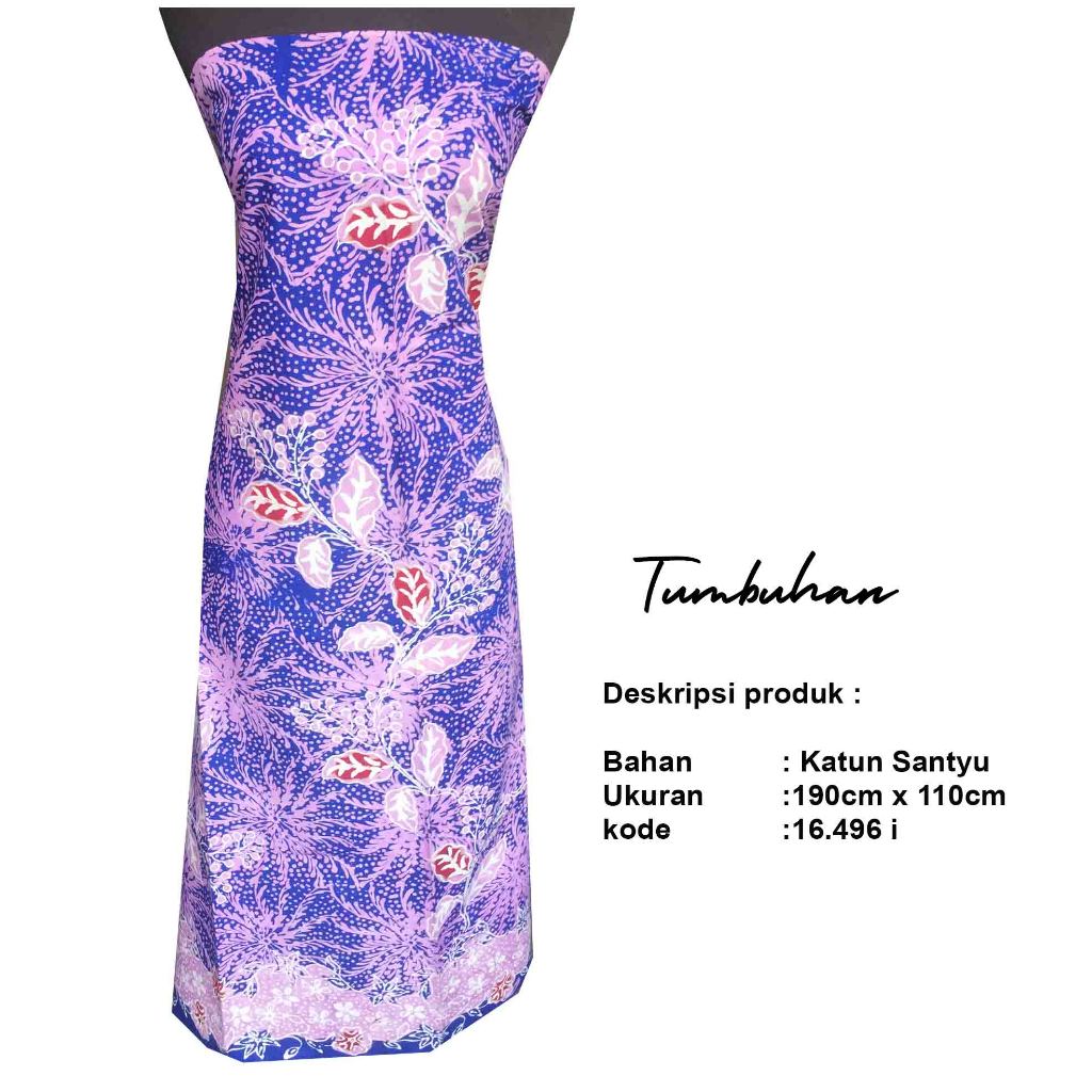 Jual Batik Tulis Madura / Tumbuhan / Flora / Warna Ungu Cantik / Batik ...