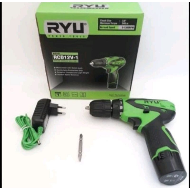 Jual Mesin Bor / RYU CORDLESS DRILL RCD 12V-1 | Shopee Indonesia