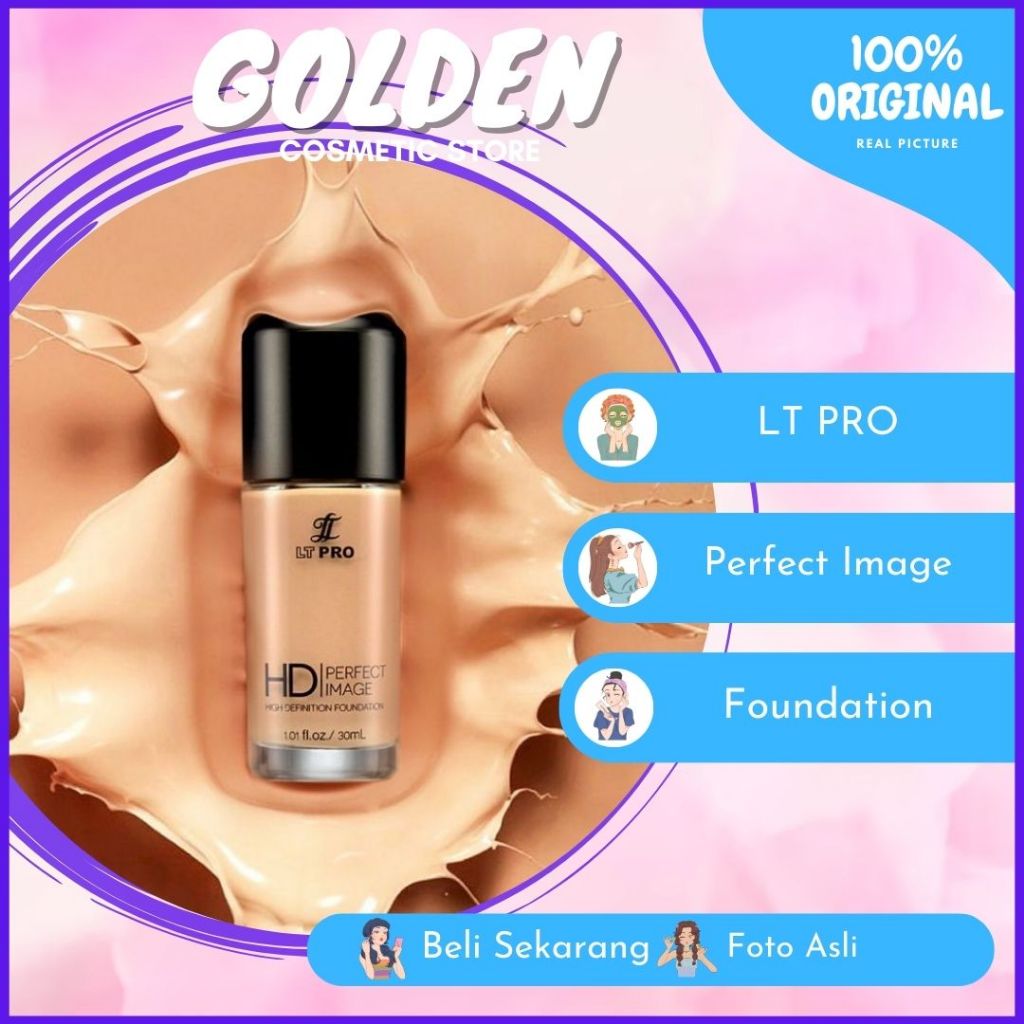 Jual LT PRO Perfect Image High Definition (HD) Foundation 30ml | Shopee ...