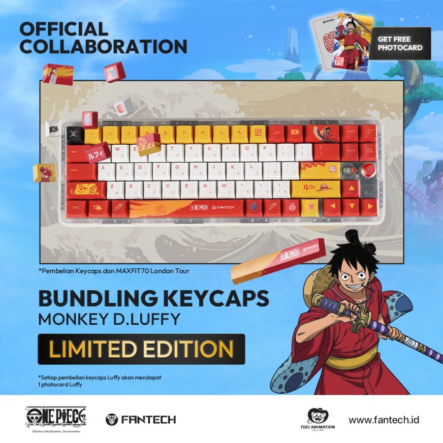 Jual Fantech One Piece Keyboard MAXFIT70 Mechanical Bundling Keycaps ...