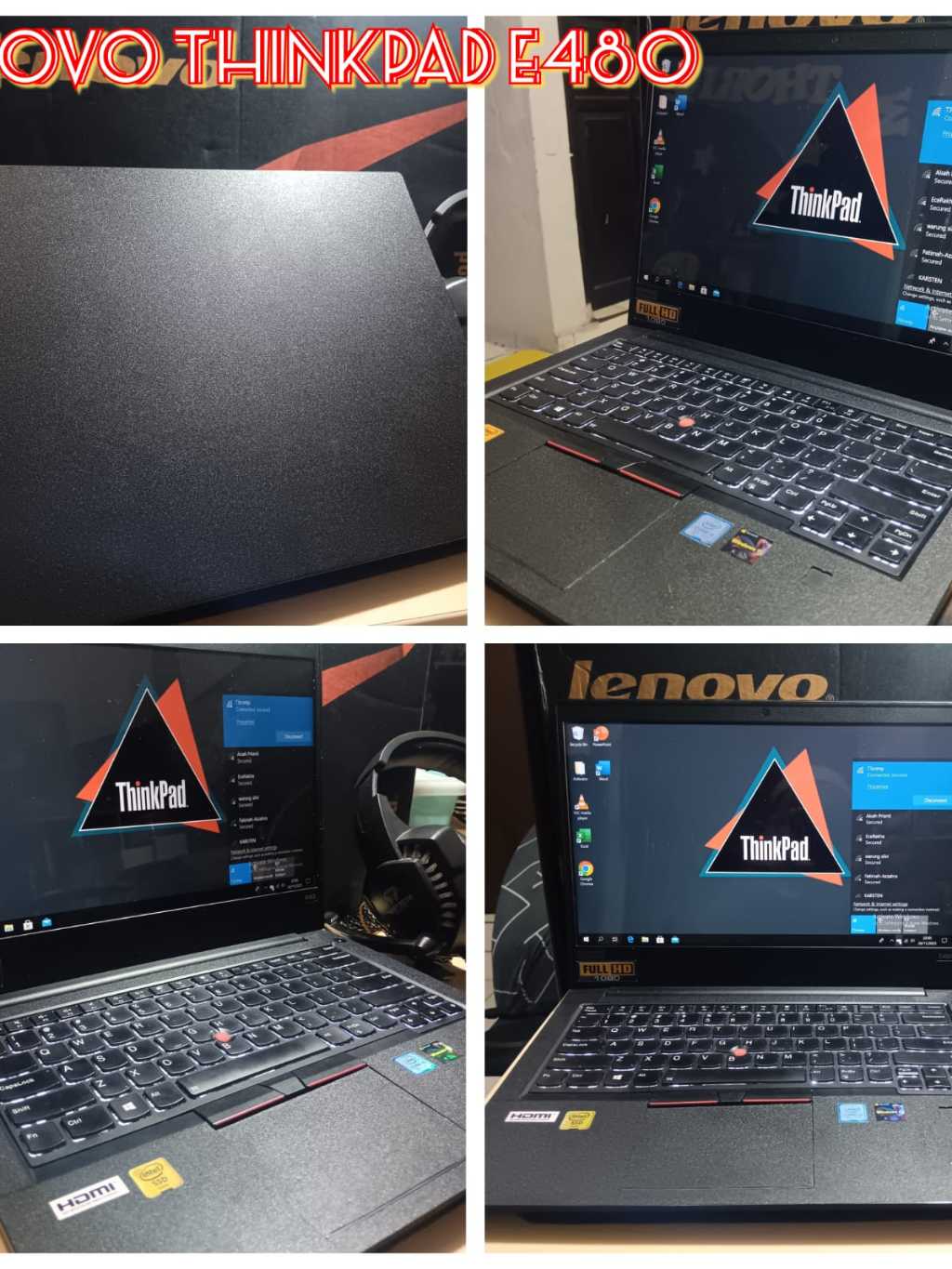 Jual Lenovo Thinkpad E480 Gen 8 Full HD Fingerprint and backlight keyboard | Shopee Indonesia