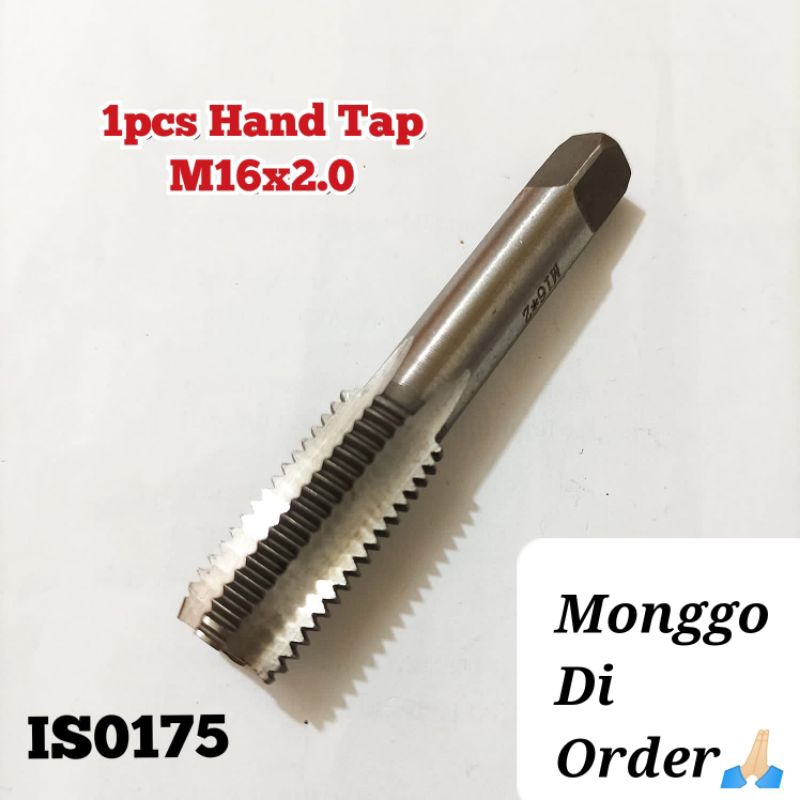 Jual 1pcs hand tap m16x2.0 tap baut kasar baut industri bukan tap ...