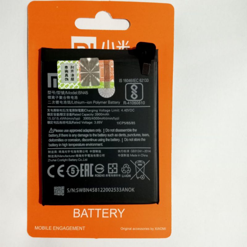 Jual Baterai Xiaomi BN45 BN 45 redmi note 5 pro note 5 note 6pro ...