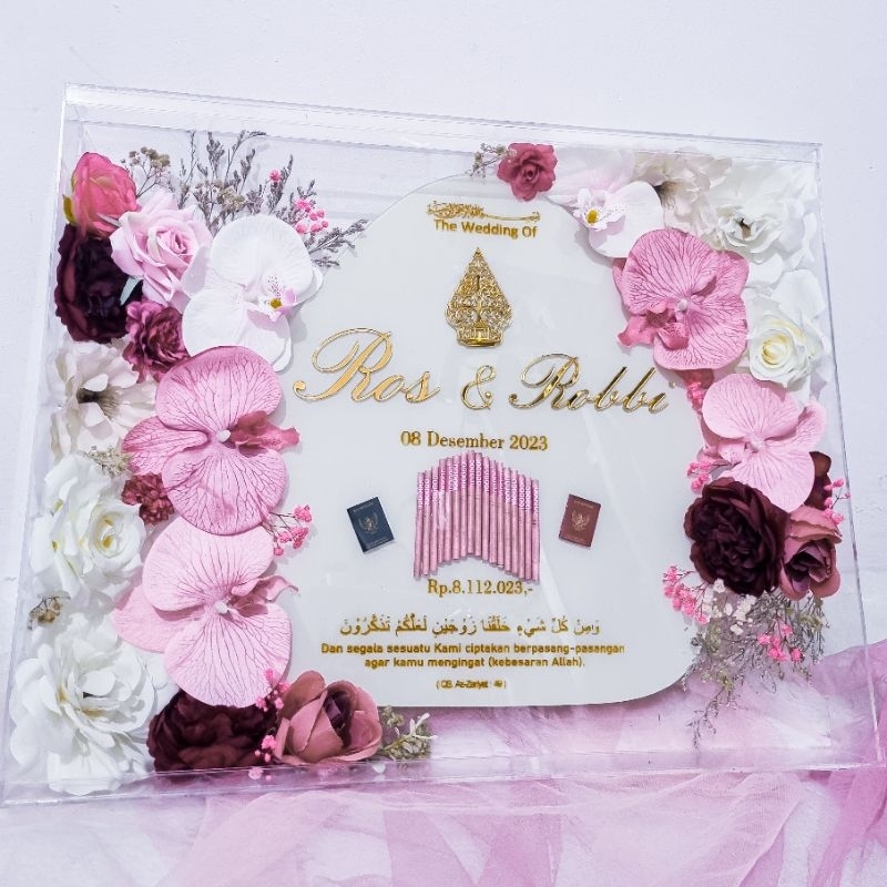 Jual [size 60x40] @crisanmahara_id Bingkai mahar Frame Mahar Figura ...