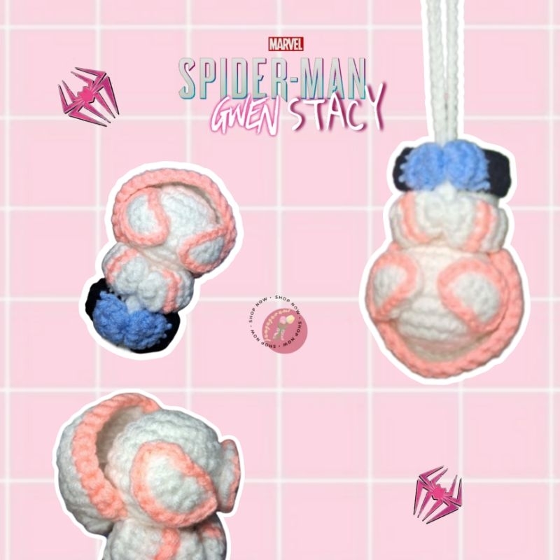Jual Spiderman crochet Spider Gwen crochet amigurumi Rajutan Spiderman ...