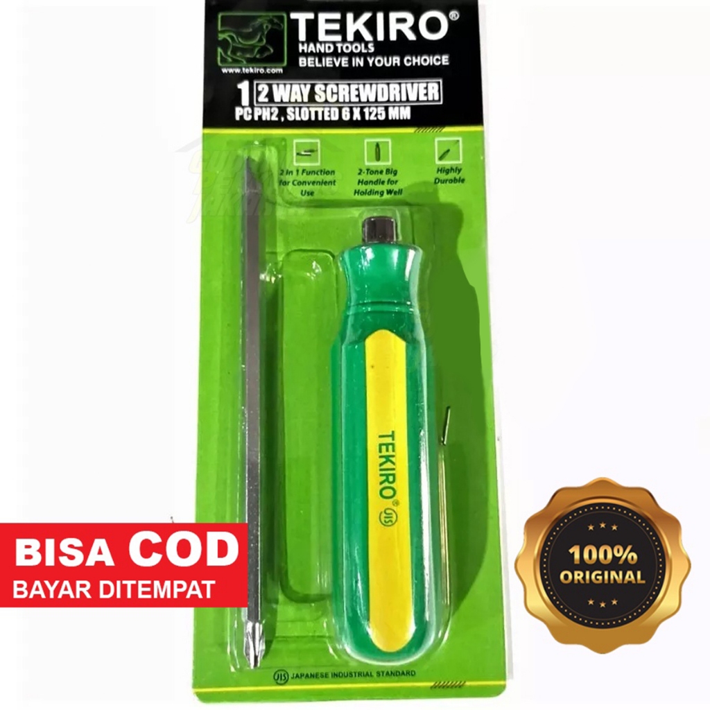 Jual TEKIRO Obeng Tekiro 2 Way Screwdriver Arah Bolak Balik Japan ...