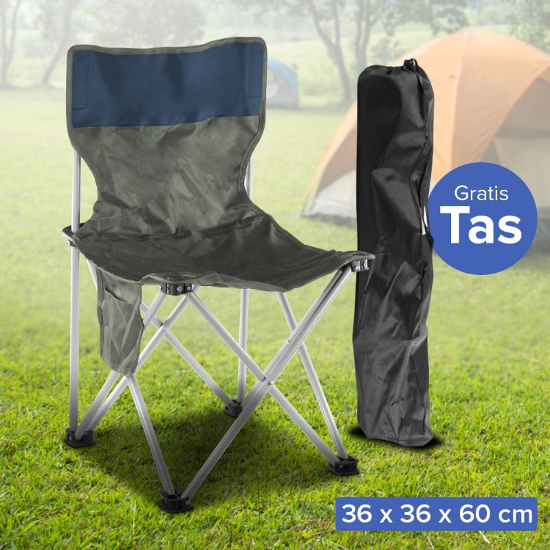 Jual KURSI LIPAT/KURSI MANCING/KURSI TRAVELLING | Shopee Indonesia