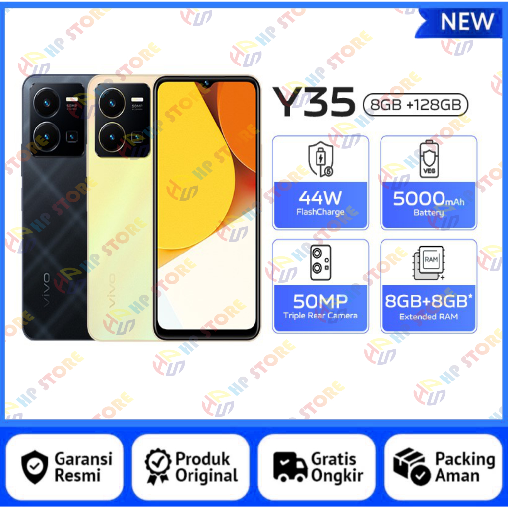 Jual VIVO Y35 8/128GB GARANSI RESMI | Shopee Indonesia