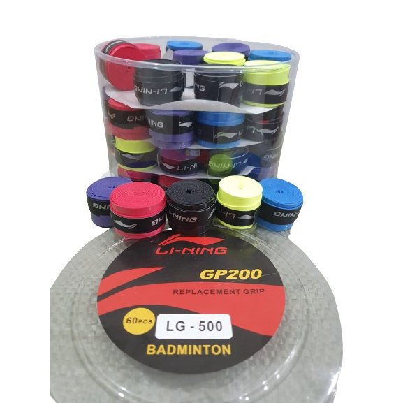 Jual GRIP BADMINTON LINING BULAT TIPIS GP 200 - GP200 BAHAN EMPUK ...
