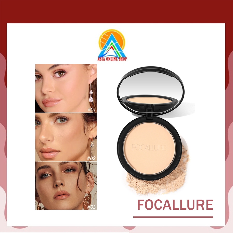 Jual Bedak Padat Oil-control Focallure Pressed Powder-Matte Bedak Padat ...