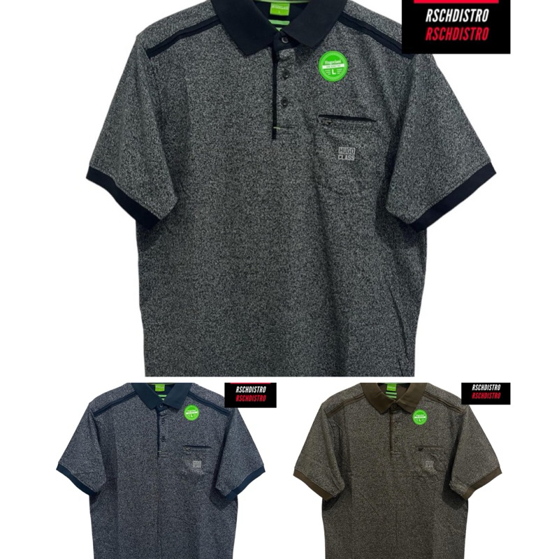 Jual Kaos Kerah Fasion Pria HUGO CLASS Original Poly Bintik Bercak ...
