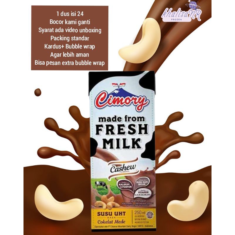 Jual Susu Cimory Freshmilk UHT Cashew 250 ml BISA EKSPEDISI | Shopee Indonesia