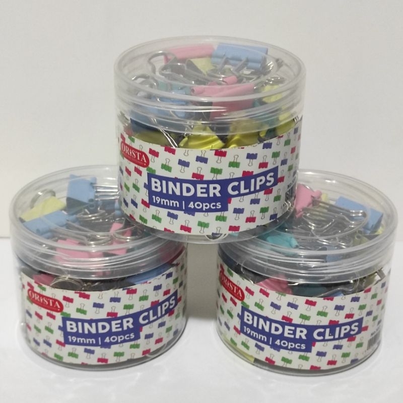 Jual Binder Clips 19mm isi 40 pcs - Jepit Kertas Warna Warni - Jepit ...