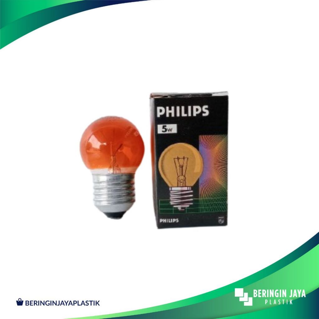 Jual Philips Dop Pijar 5W 5 Watt / Lampu Pijar Warna Lampu Hias ...