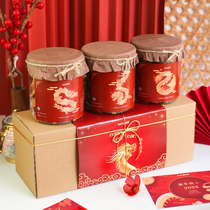 Jual Hampers Imlek / CNY Hampers / Parcel Imlek - Oatmeal Cookies 3 Jar ...
