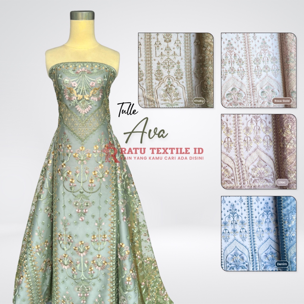 Jual Kain Tulle Motif Etnik Pola Segi Empat Premium | Shopee Indonesia