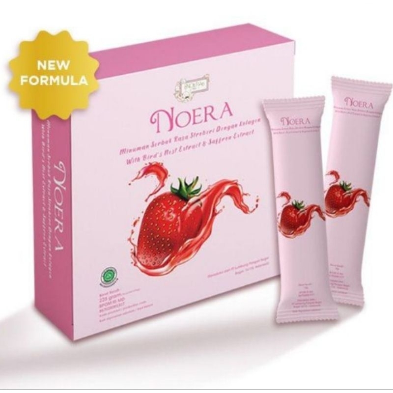 Jual 1 Box Isi 15 Sachet Noera Collagen Drink New Formula With Birdnest ...