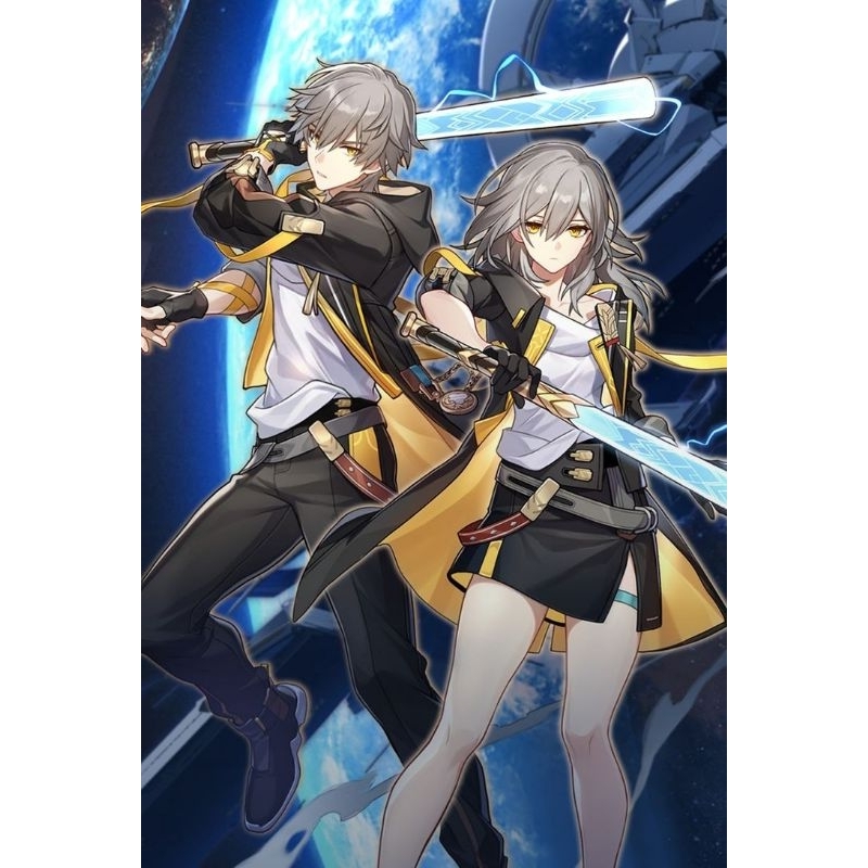 Jual [ BOOKED // FULL SET with wig and weapon ] Stelle MC HSR Honkai ...